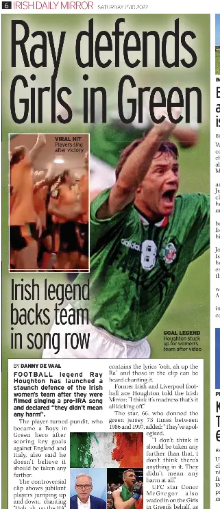 Ray defends Girls in Green - PressReader