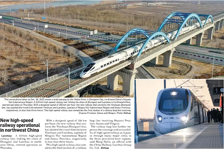 New high-speed railway operationa­l in northwest China - PressReader