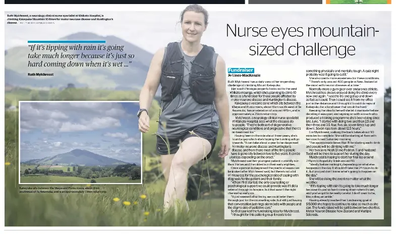 Nurse eyes mountain-sized challenge - PressReader