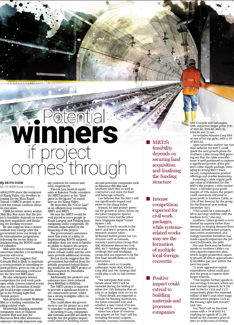 Potential winners if project comes through - PressReader