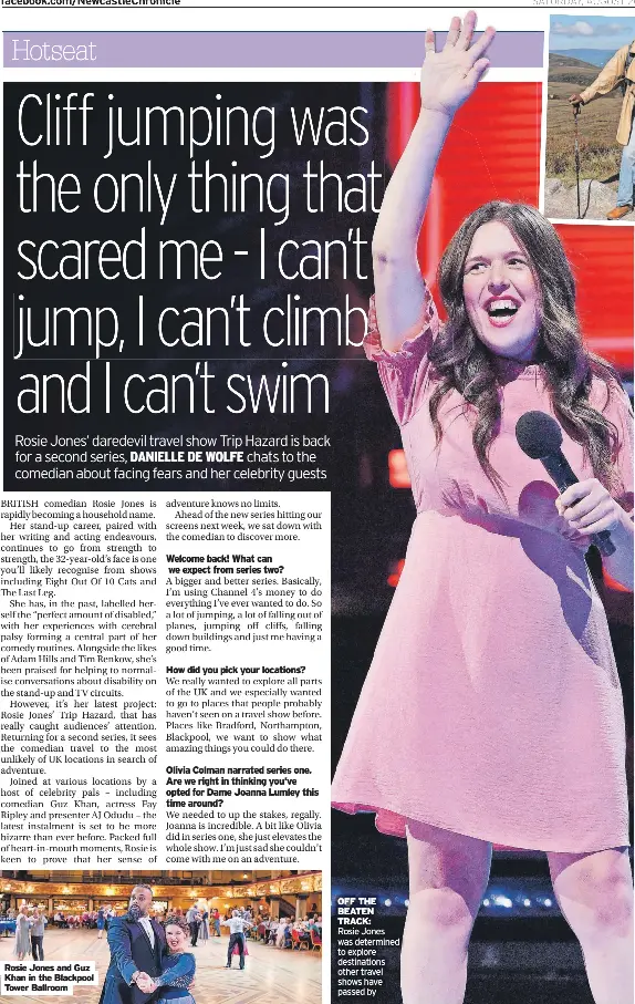 Cliff jumping was the only thing that scared me - I can’t jump, I can’t climb and I can’t swim ...