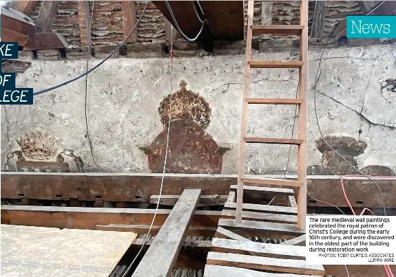 Builders unearth rare wall paintings hidden for nearly 300 years ...