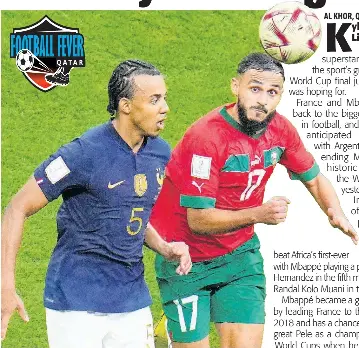 Mbappé, France advance to final by beating Morocco 2-0 - PressReader