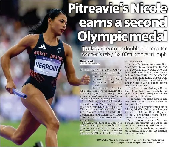 Pitreavie’s Nicole earns a second Olympic medal - PressReader