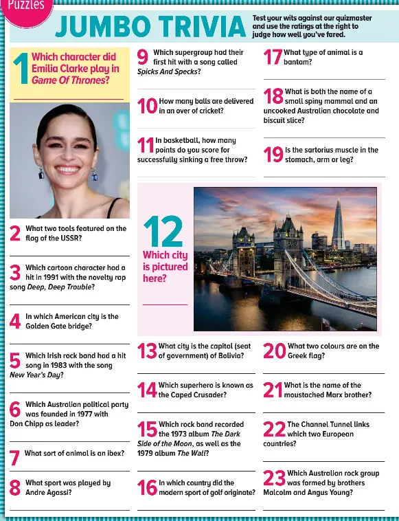 JUMBO TRIVIA - PressReader