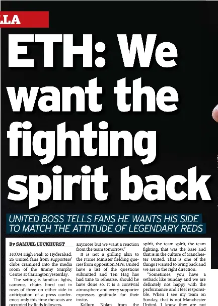 ETH: We want the fighting spirit back - PressReader