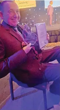 National award for Stephen after 40 years volunteeri­ng - PressReader