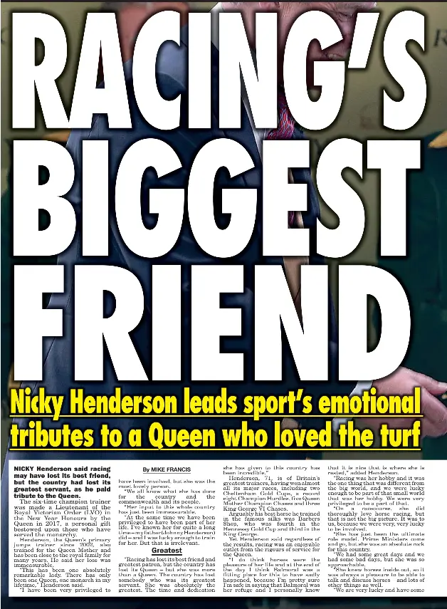 RACING’S BIGGEST FRIEND - PressReader