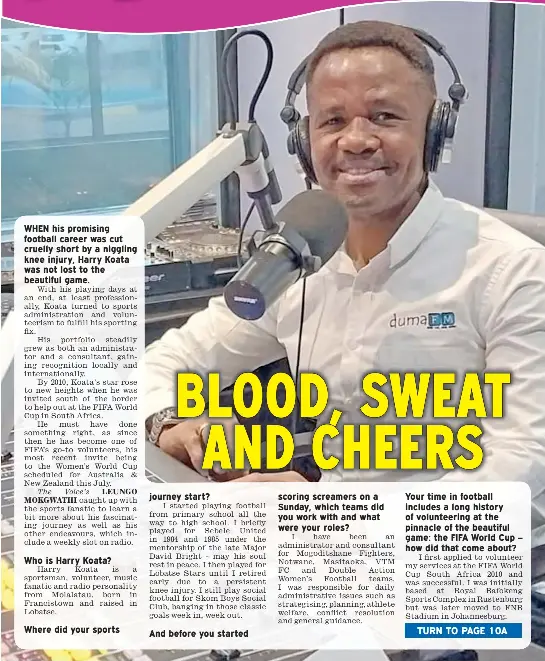 BLOOD, SWEAT AND CHEERS - PressReader