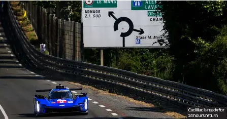 BRITON LYNN ‘QUIETLY CONFIDENT’ ON CADILLAC LE MANS CHANCES - PressReader