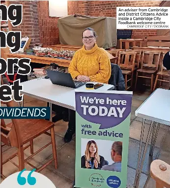 Ground-breaking link-up is helping food bank visitors back to their feet - PressReader