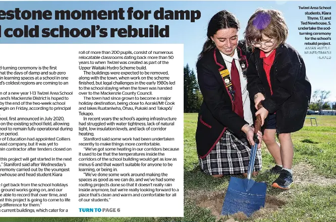 Milestone moment for damp and cold school’s rebuild - PressReader