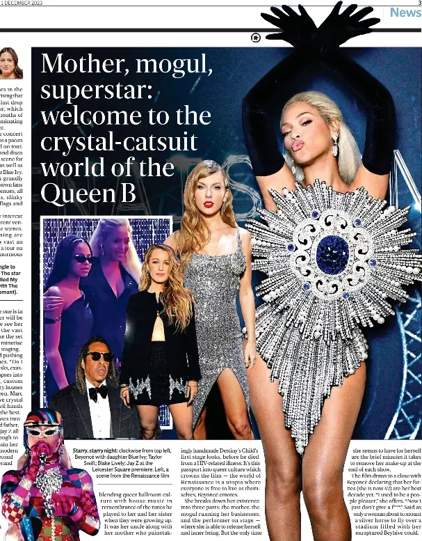 Mother, mogul, superstar: welcome to the crystal-catsuit world of the Queen B - PressReader