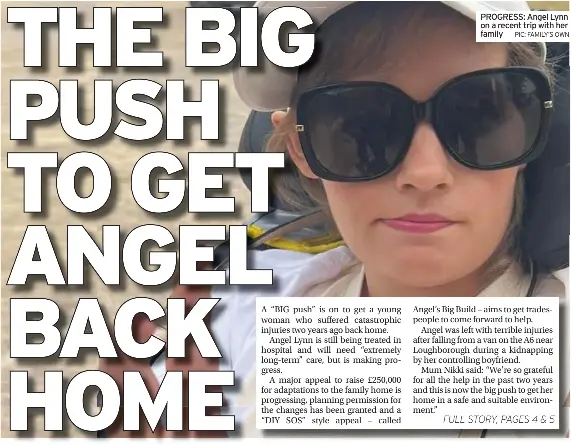 THE BIG PUSH TO GET ANGEL BACK HOME - PressReader