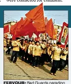 PRESIDENT’S PAST IN THE RED GUARDS - PressReader
