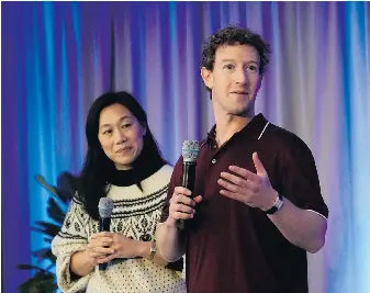 Zuckerberg and wife focus wealth on fighting disease - PressReader