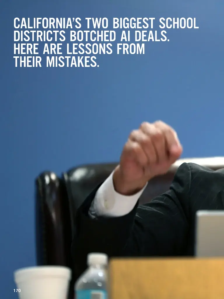 CALIFORNIA’S TWO BIGGEST SCHOOL DISTRICTS BOTCHED AI DEALS. HERE ARE LESSONS... - PressReader