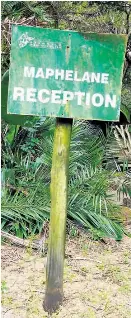 Update on visits to Maphelane resort - PressReader