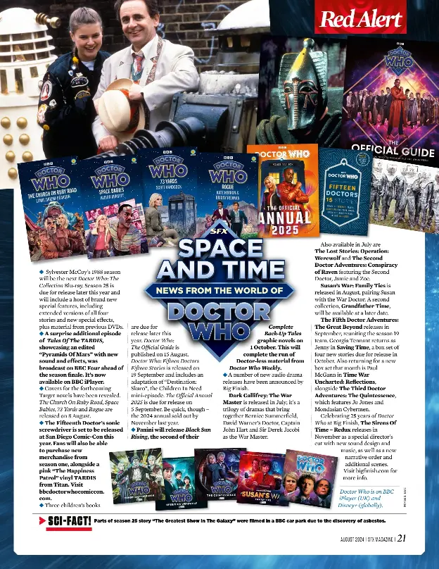 SPACE AND TIME NEWS FROM THE WORLD OF DOCTOR WHO - PressReader