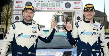Killarney co-driver Mikie Galvin guides Keith Cronin to West Cork Rally ...