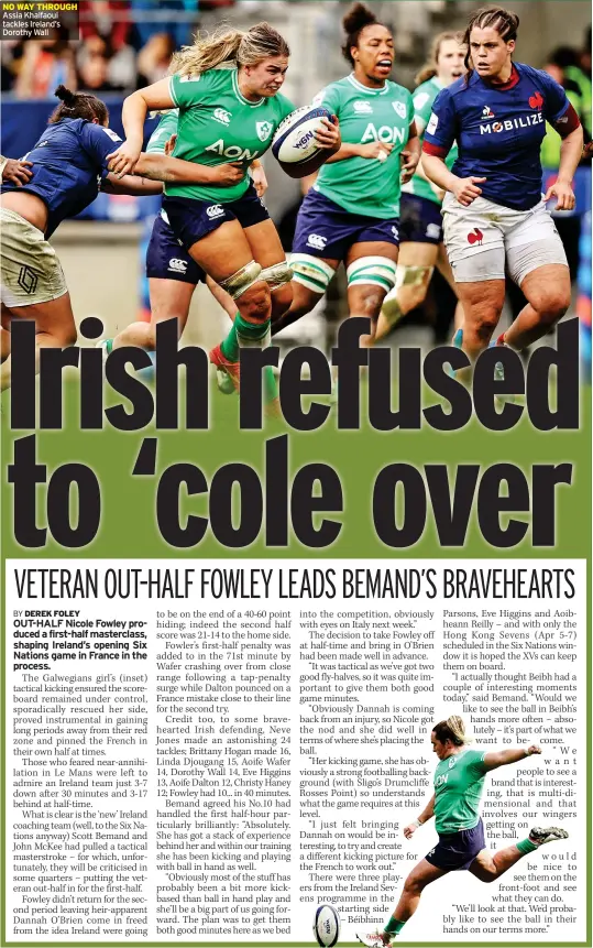 Irish refused to ‘cole over - PressReader