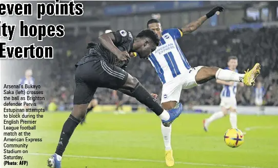 Arsenal go seven points clear, Man City hopes damaged by Everton - PressReader