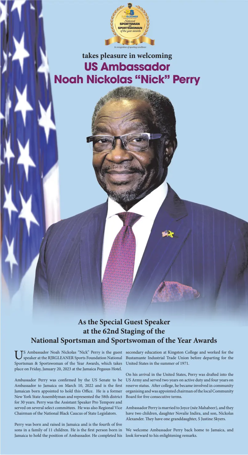 US Ambassador Noah Nickolas “Nick” Perry - PressReader