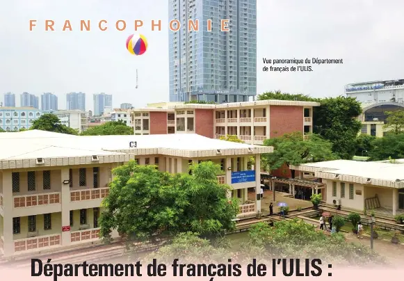 Départemen­t de français de l’ULIS : 60 ans de contributi­on à la ...