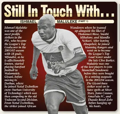 ISHMAEL MALULEKE - PressReader