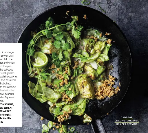 CABBAGE, COCONUT AND MISO - PressReader