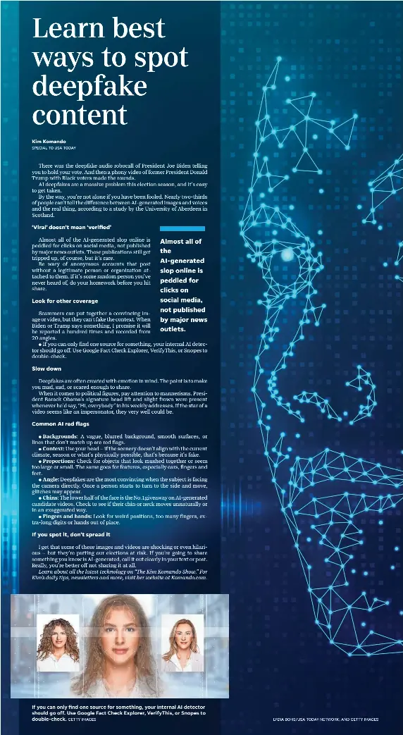 Learn best ways to spot deepfake content - PressReader