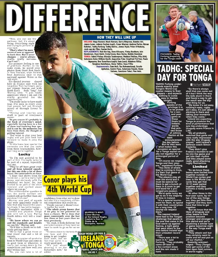 TADHG: SPECIAL DAY FOR TONGA - PressReader