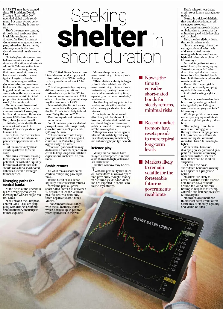 Seeking shelter in short duration - PressReader