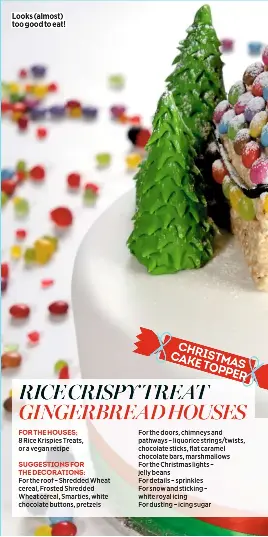 RICE CRISPY TREAT GINGERBREA­D HOUSES - PressReader