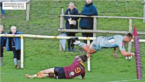 Cov let it slip late on after a quickfire treble of tries - PressReader