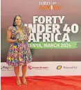 Cape Town woman wins Forty under 40 Africa Award - PressReader