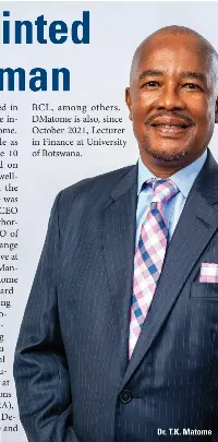 Matome appointed Stanbic chairman - PressReader