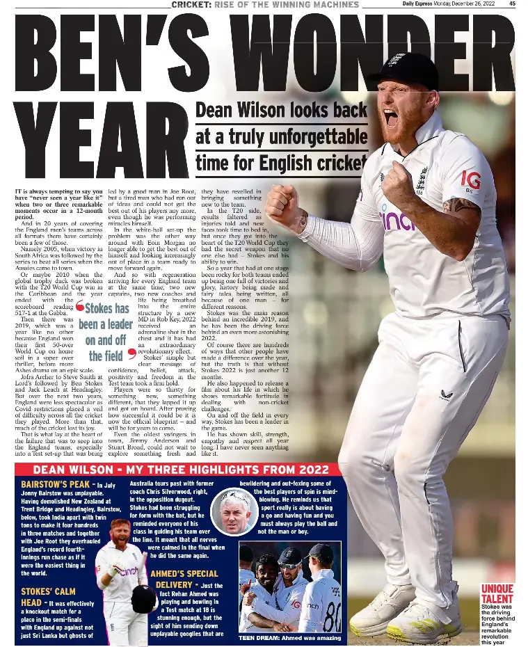 BEN’S WONDER YEAR - PressReader