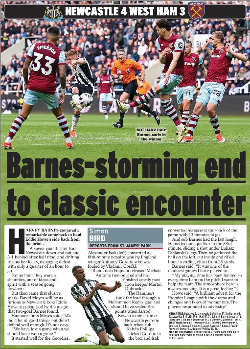 Barnes-storming end to classic encounter - PressReader