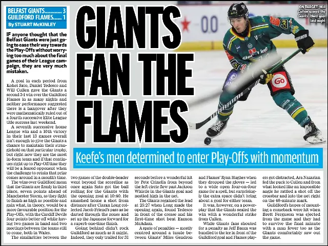 GIANTS FAN THE FLAMES - PressReader