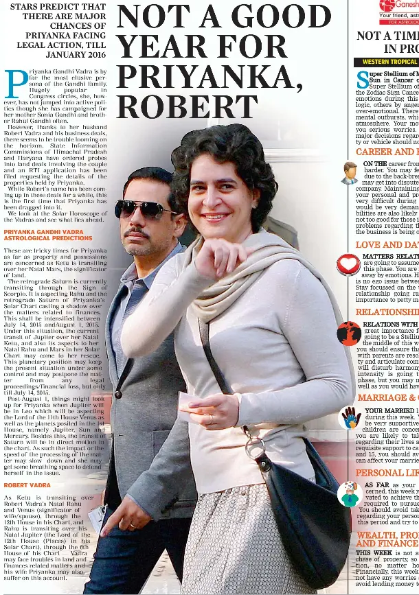 NOT A GOOD YEAR FOR PRIYANKA, ROBERT - PressReader