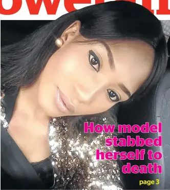 How model stabbed herself to death - PressReader