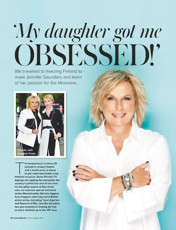 Jennifer Saunders “my daughter got me obsessed!” the actor discusses ...