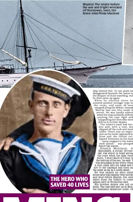 THE HERO WHO SAVED 40 LIVES MING THE SHIP’S WRECK — AND ROCKS IT HIT ...