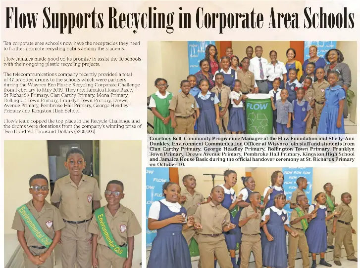 Flow Supports Recycling in Corporate Area Schools - PressReader