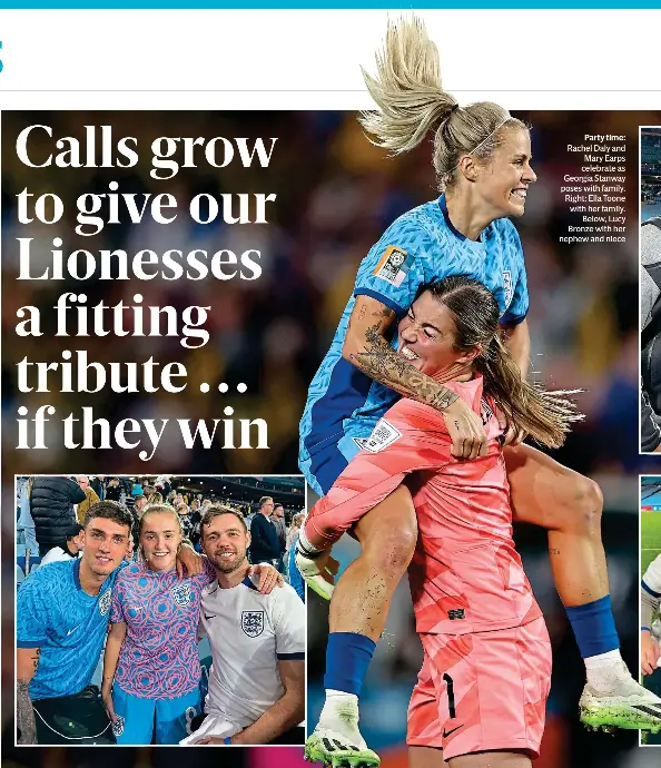 Calls grow to give our Lionesses a fitting tribute … if they win - PressReader