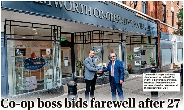 Co-op boss bids farewell after 27 years in role at a ‘special society ...