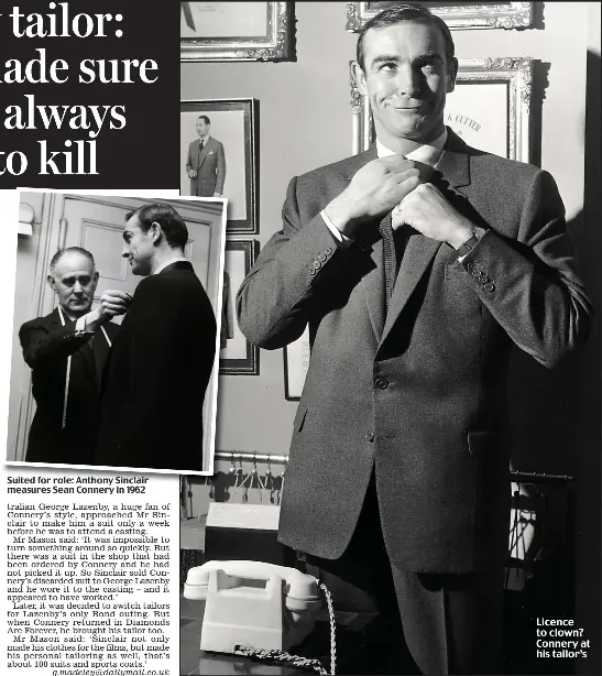 Connery tailor: How I made sure 007 was always dressed to kill - PressReader