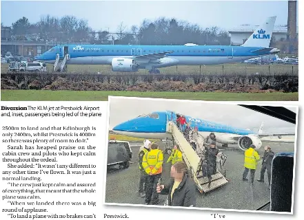 Flight drama unfolds at Prestwick Airport Emergency landing taken after KLM plane’s brakes‘fail ...