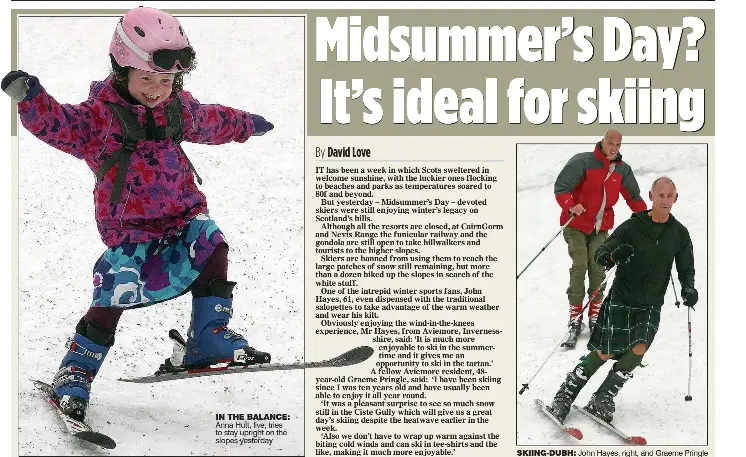 Midsummer’s Day? It’s ideal for skiing - PressReader